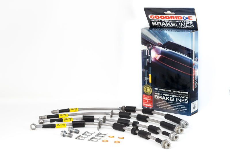 Goodridge 14-19 Ford Fiesta ST Stainless Steel Brake Line Kit — Alcon ...