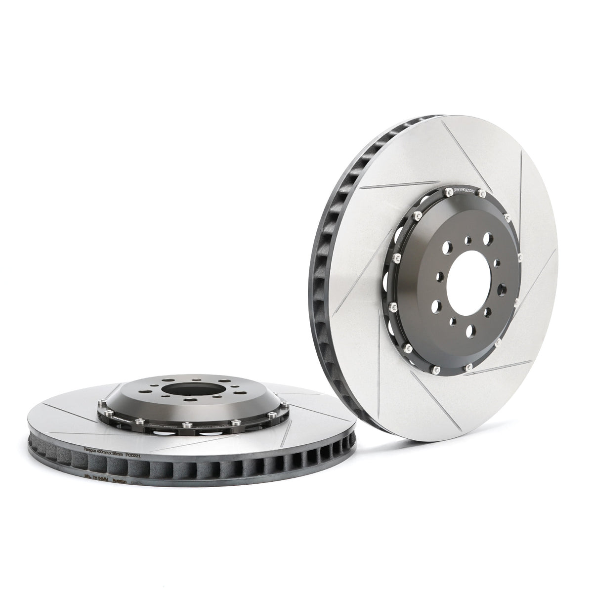 F8X M2/M3/M4 2-piece Floating Brake Rotors (Front) — Alcon Brake Kits
