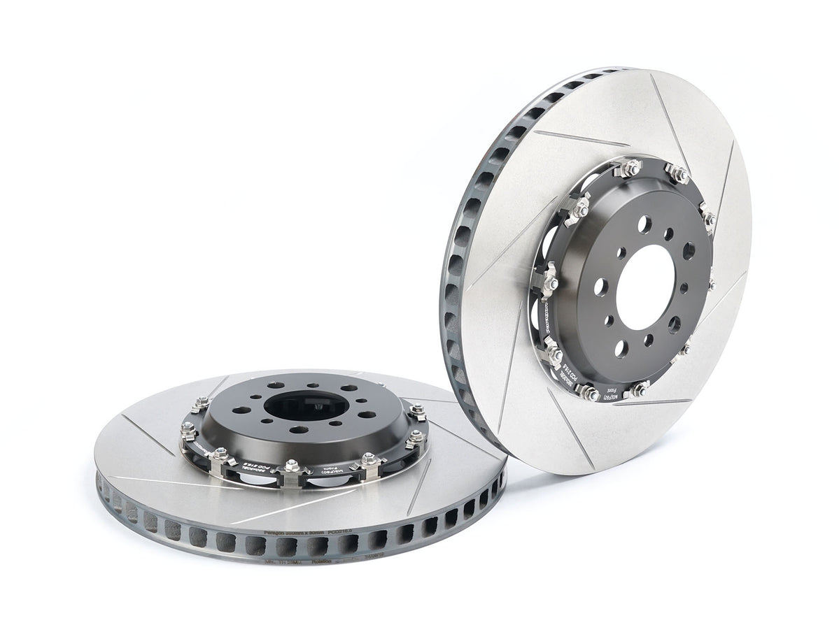 F8X M2/M3/M4 2-piece Floating Brake Rotors (Front) — Alcon Brake Kits