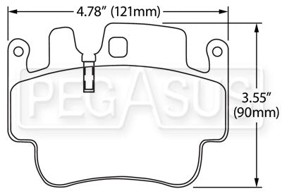 Hawk Performance HB550 Series Brake Pad — Alcon Brake Kits