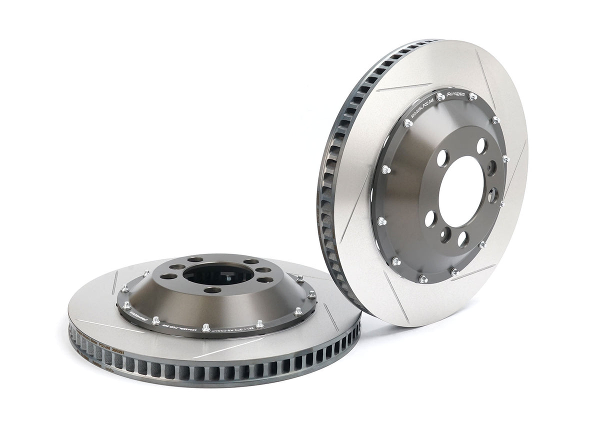 Porsche 991 GT3 Cup 2-pc Floating Brake Rotors (Front) — Alcon Brake Kits