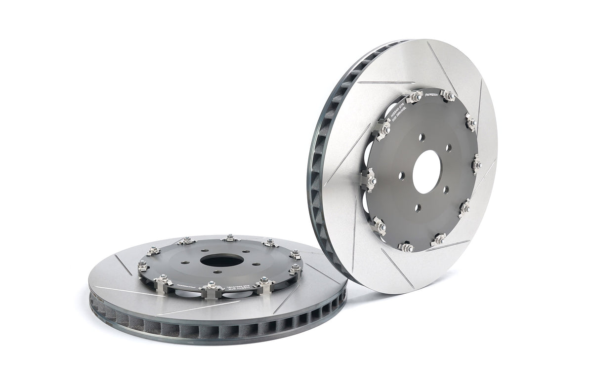 GT-R R35 396mm Larger 2-pc Front Rotors — Alcon Brake Kits