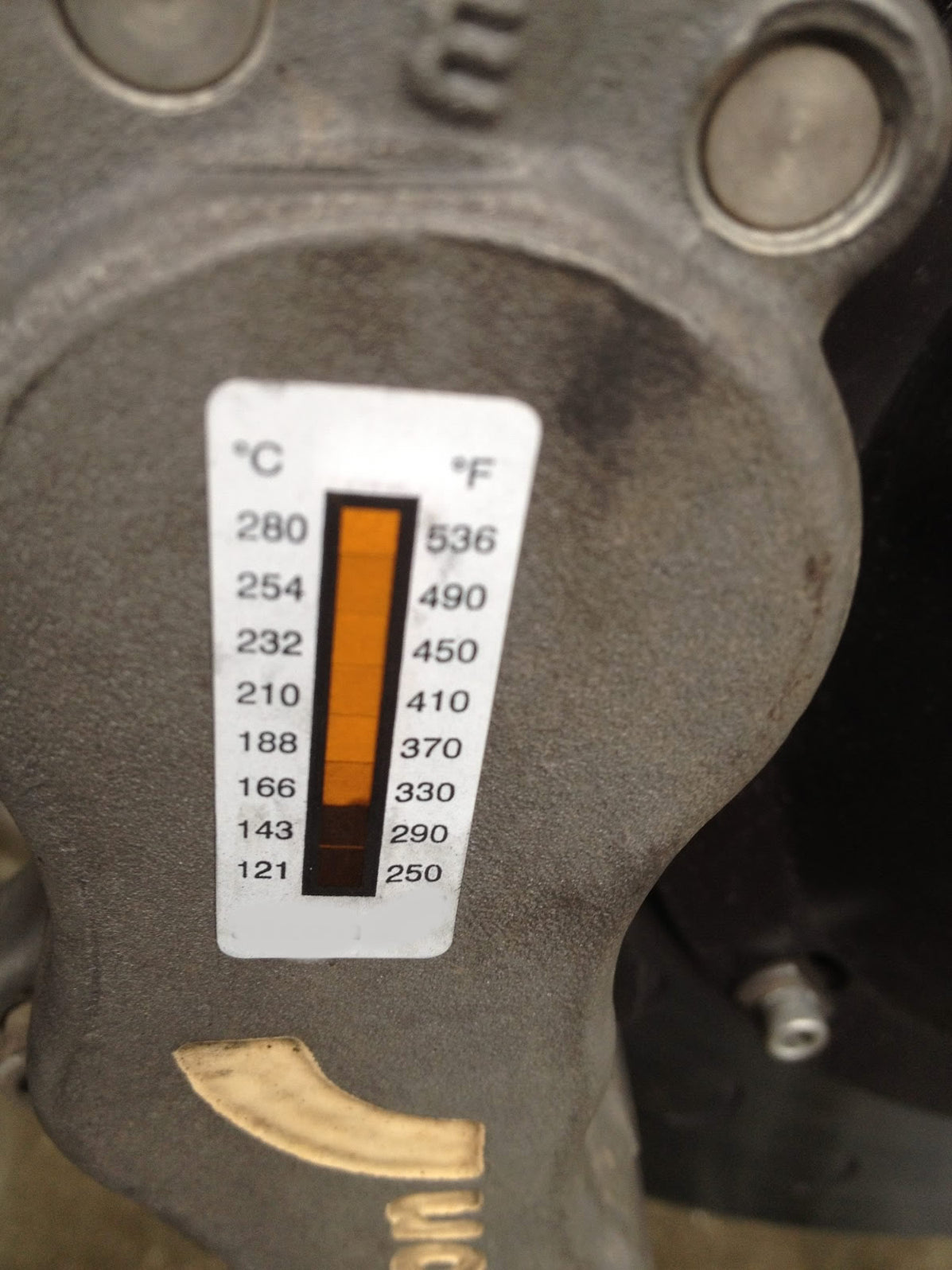 Caliper "Wide Band" Temp Indicator Strips — Alcon Brake Kits